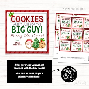 Christmas Cookie Gift Tag, Cookie Neighbor Gift, Neighbor Christmas ...
