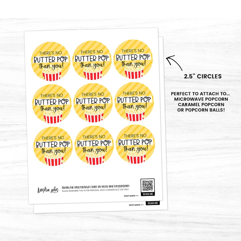 Fathers Day Popcorn Tag, Fathers Day Handout, Fathers Day Gift ...