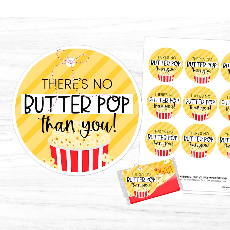 Fathers Day Popcorn Tag, Fathers Day Handout, Fathers Day Gift ...