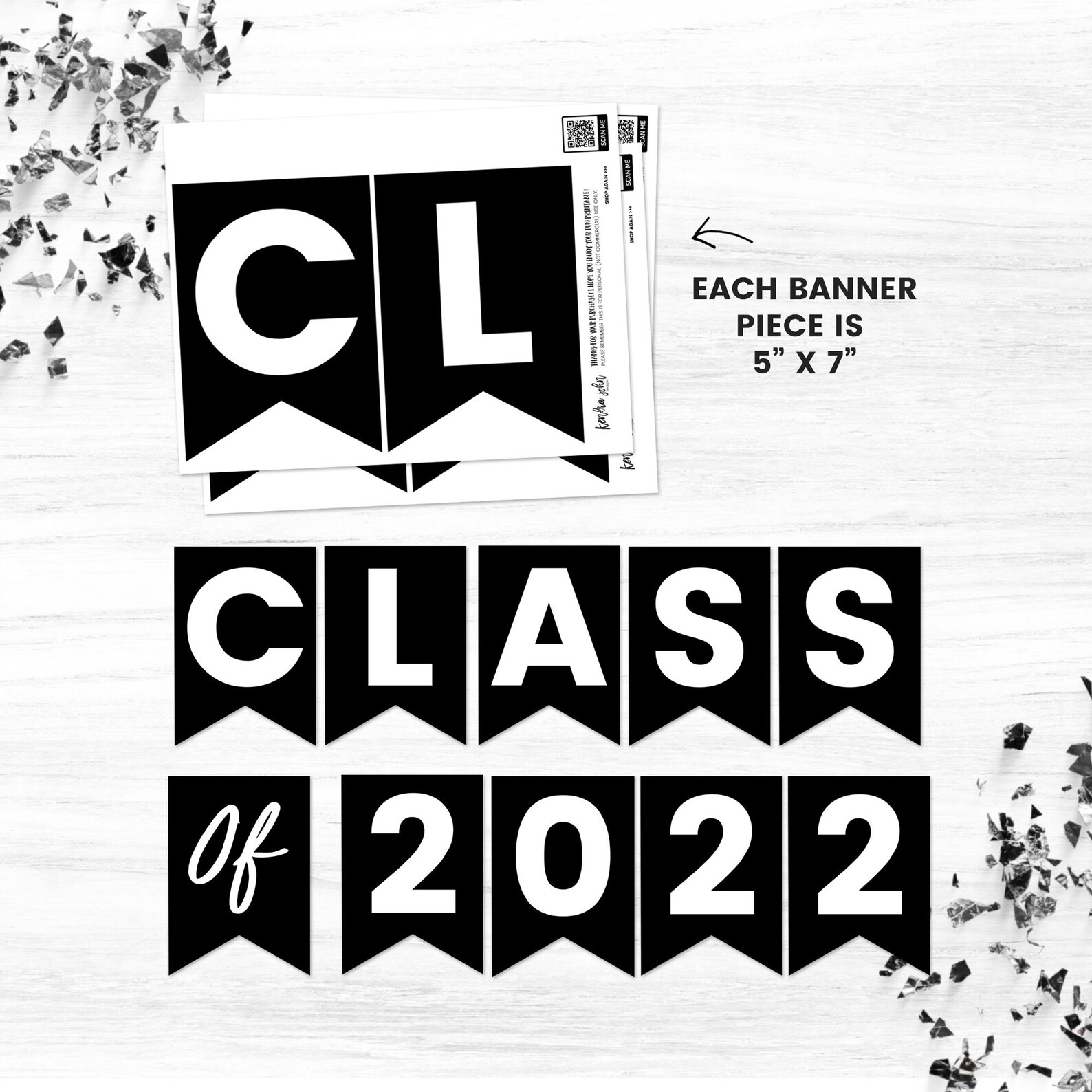 Graduation Banner Printable Class of 2022 Sign Class of 2022 - Etsy