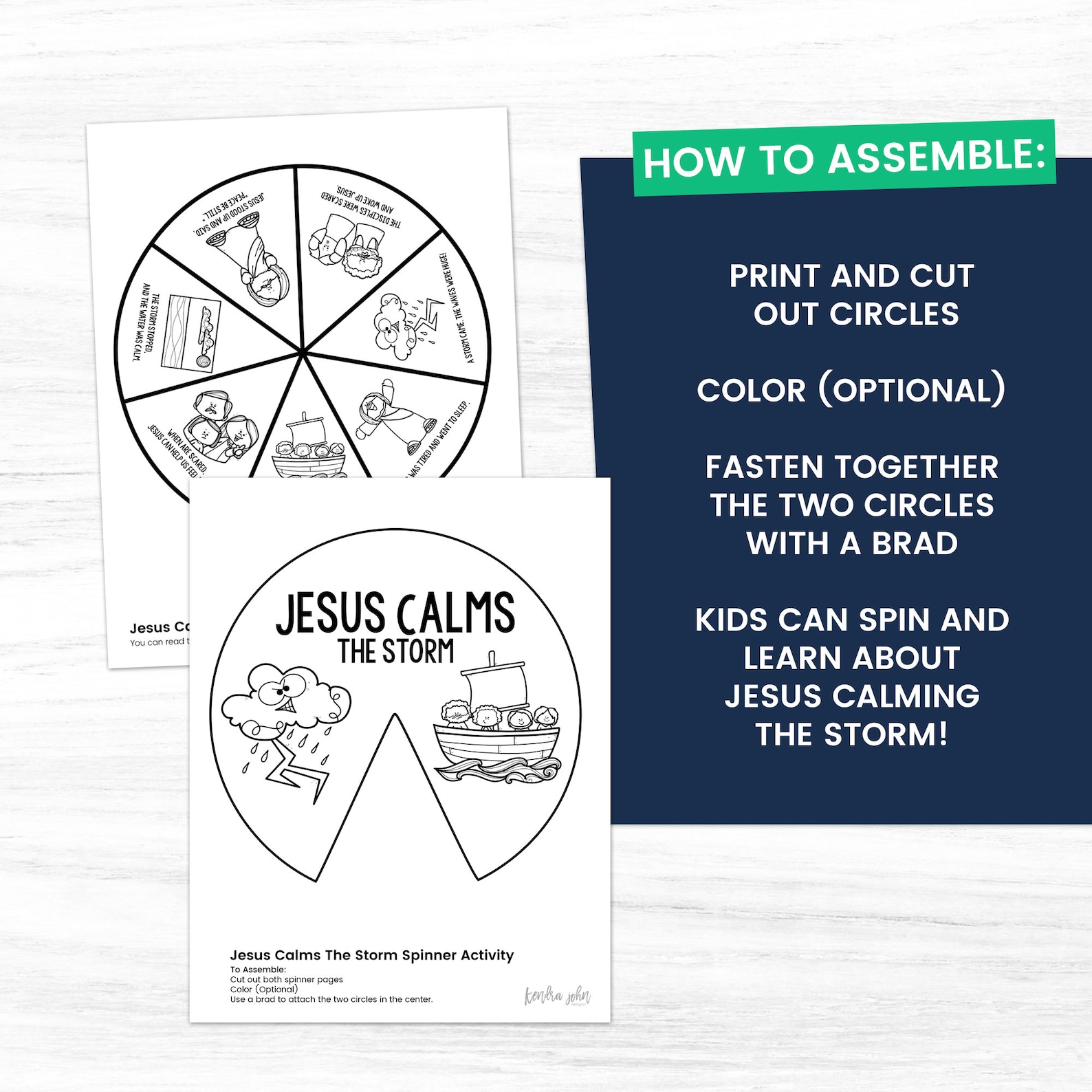 Jesus Calms the Storm, Stories of Jesus, Bible Game for Kids, Kid Bible ...