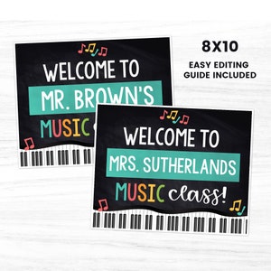 Welcome to Music Class, Elementary Music Room, Music Classroom Decor ...