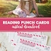 Reading Punch Card - Reward Chart - Homeschool - Reading Log - Etsy