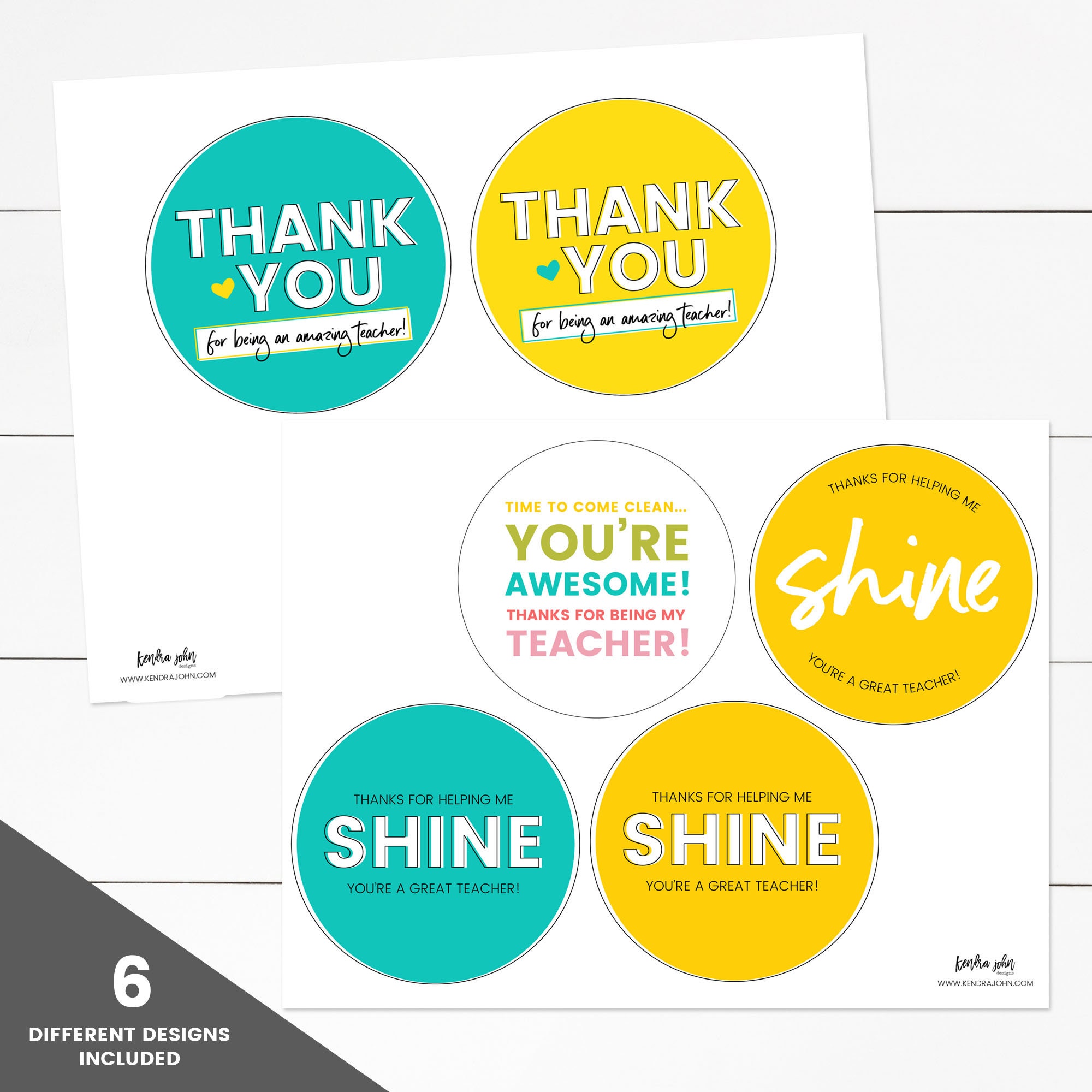 Teacher Appreciation Printable Teacher Appreciation Tags | Etsy