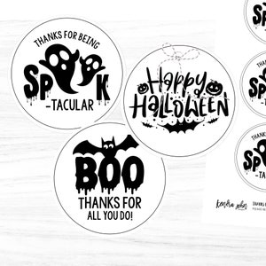 Halloween Treat Tags, Halloween Gift Tag Printable, Teacher Halloween ...