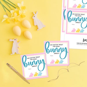 Easter Gift Tag, Some Bunny Sweet Tag, Easter Treat Tag, Easter Sweet ...