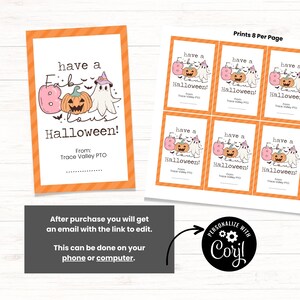 Faboolous Gift Tag, Halloween Appreciation Treat Tag, Halloween ...