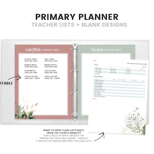 2026 LDS Primary Planner: Editable Binder for Primary Presidency (PDF ...