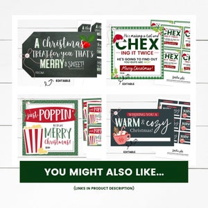 Mint Thank You Tag, Christmas Mint Gift Tag, Christmas Staff Thank You ...