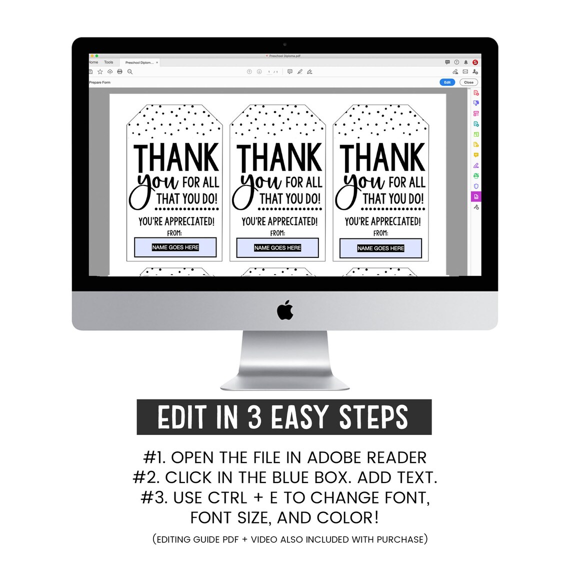 Employee Appreciation Gift Tags Employee Gifts Team Gifts - Etsy