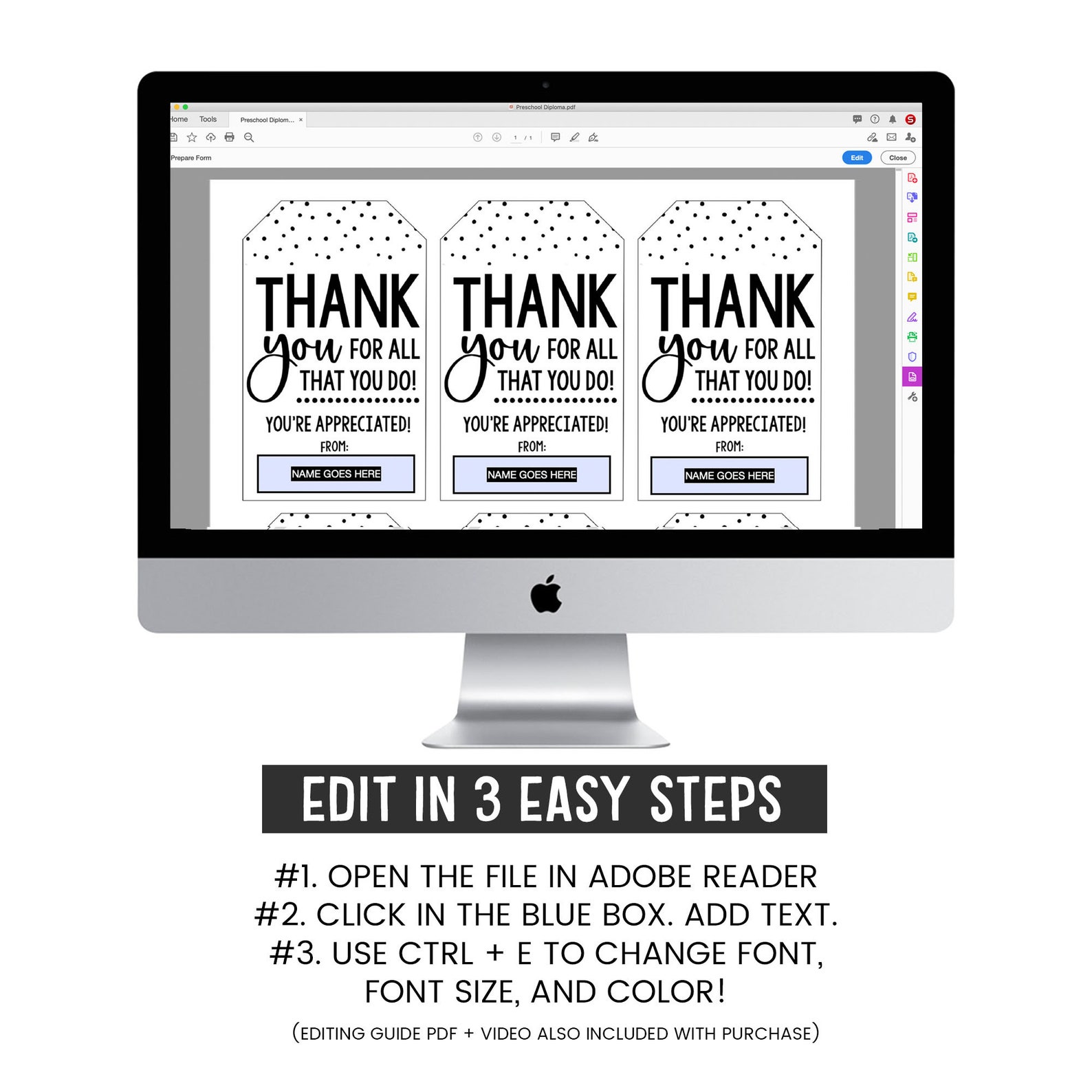 Employee Appreciation Gift Tags, Employee Gifts, Team Gifts for ...