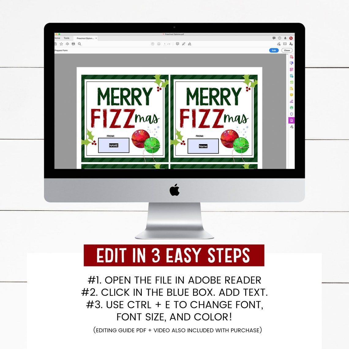 Bath Bomb Gift Tag Teacher Christmas Gift Tag Bath Fizz | Etsy