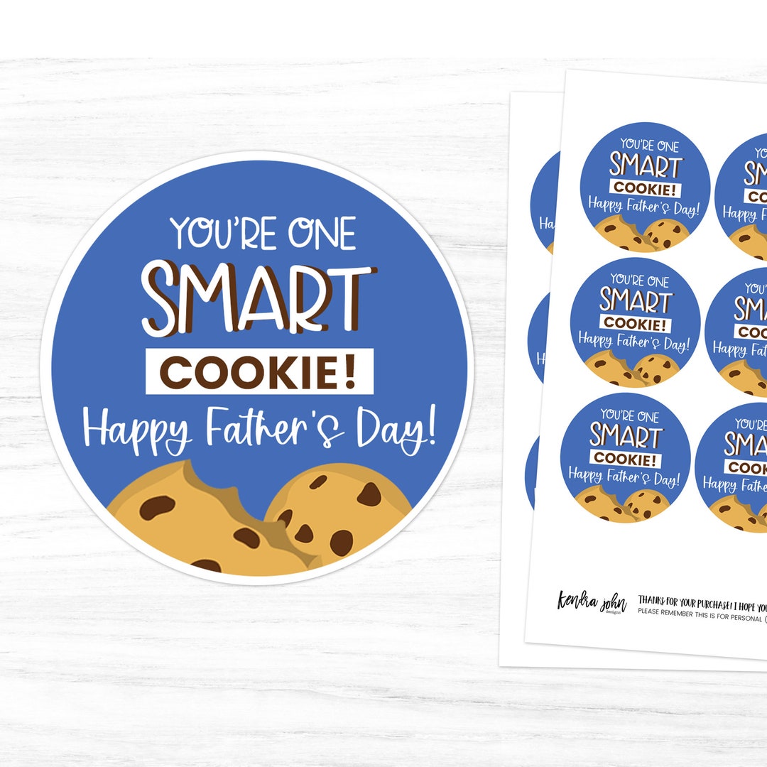 Fathers Day Cookie Tag, Fathers Day Handout, Fathers Day Gift Printable ...