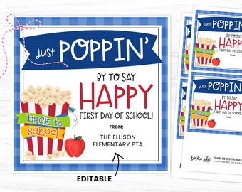 Popcorn Gift Tag - Etsy