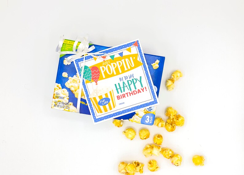 Happy Birthday Treat Tag, Just Poppin' By, Ministering, Birthday Tag ...