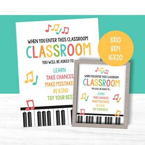 Music Class Rules, Music Teacher Decor, Sorry About the Noise ...