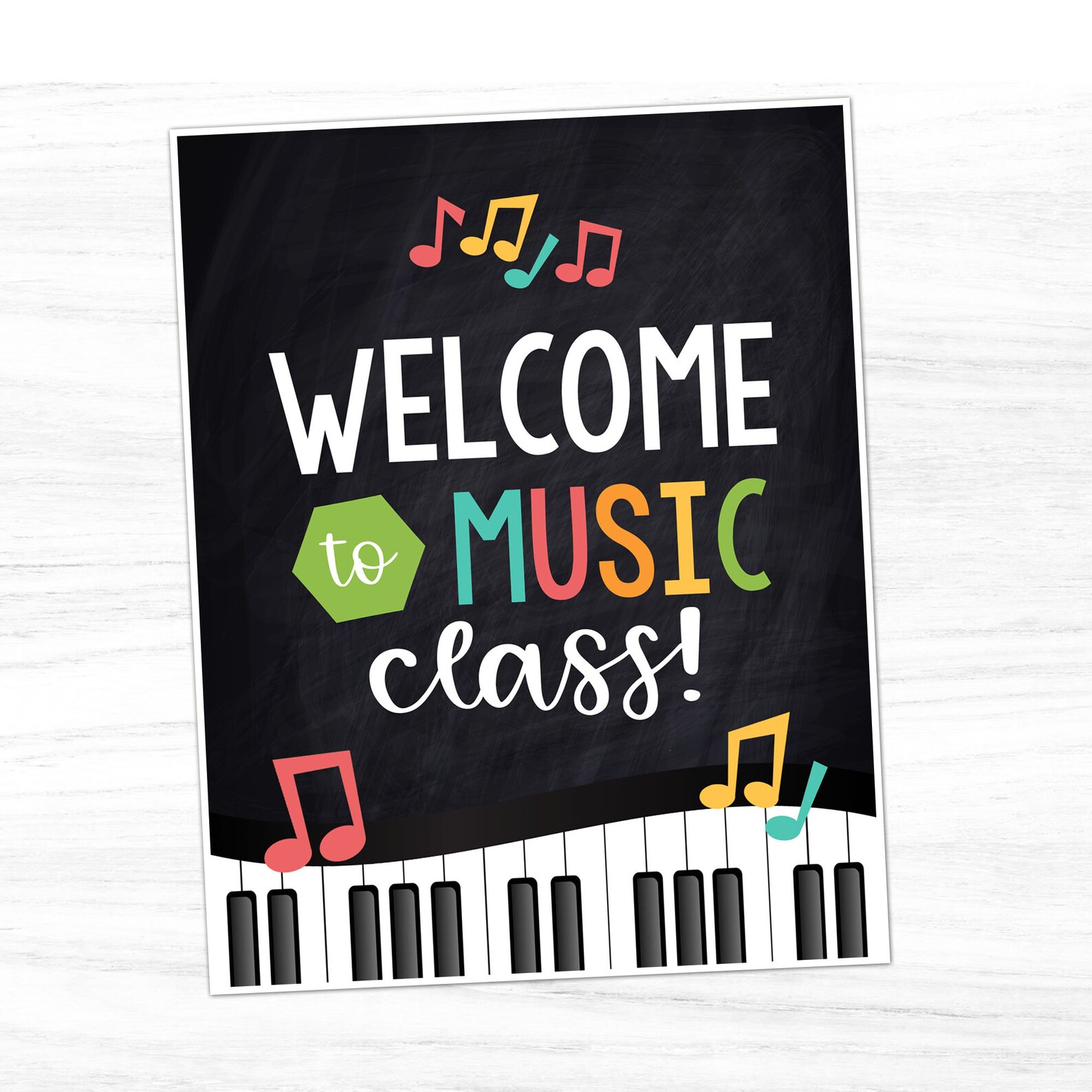 Music Class Poster Music Teacher Decor Welcome to the Music - Etsy