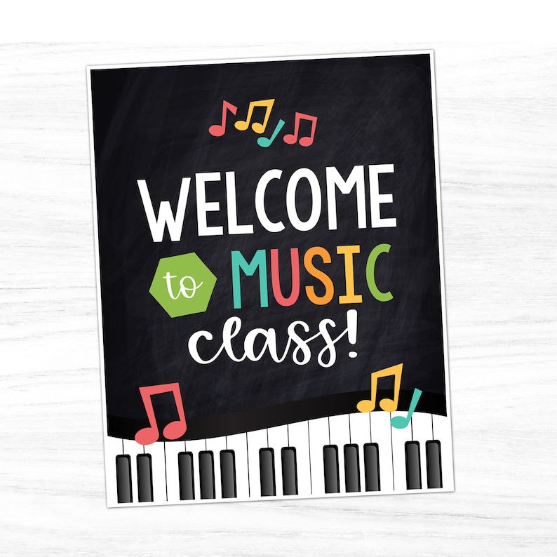 Music Class Poster, Music Teacher Decor, Welcome to the Music Room ...
