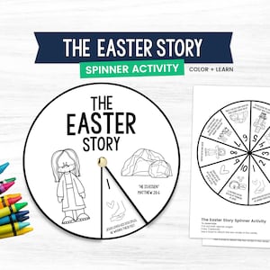 Easter Bible Craft, Easter Story Activity, Holy Week for Kids, Easter ...