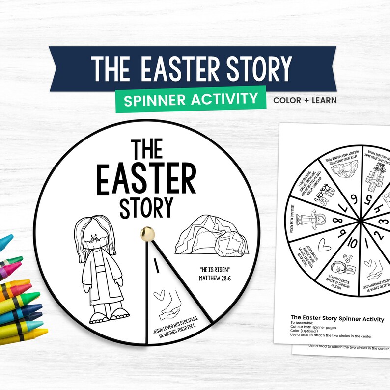 Easter Bible Craft Easter Story Activity Holy Week for Kids - Etsy
