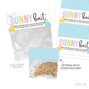 Bunny Bait, Easter Bunny Food, Easter Bag Topper, Easter Gift Tag ...
