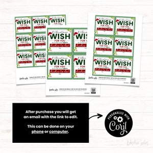 Paper Plate Christmas Gift, Neighbor Christmas Gift Tag, Staff ...