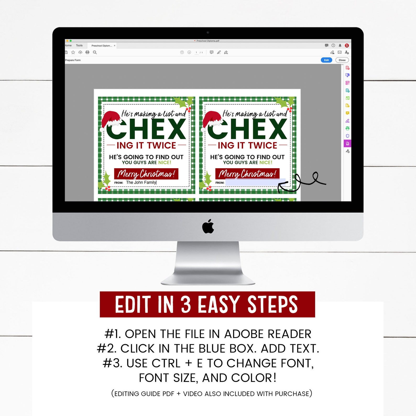 Chex Mix Gift Tag Neighbor Christmas Gift Printable | Etsy