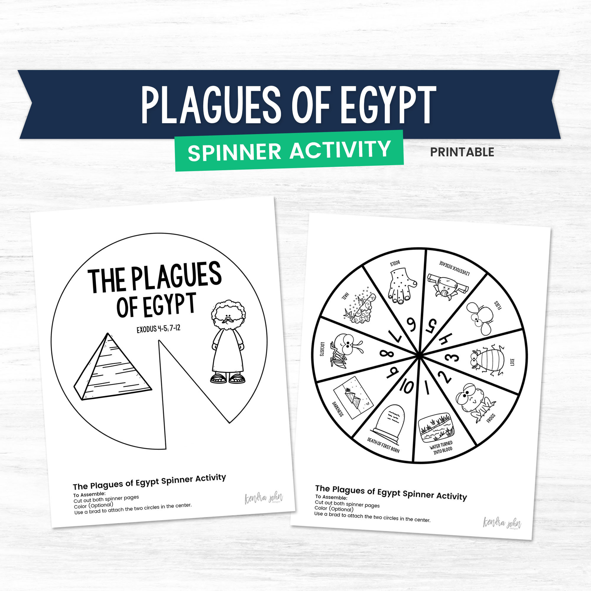 Ten Plagues Craft Bible Game for Kids Kid Bible Study - Etsy Denmark