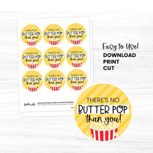 Fathers Day Popcorn Tag, Fathers Day Handout, Fathers Day Gift ...