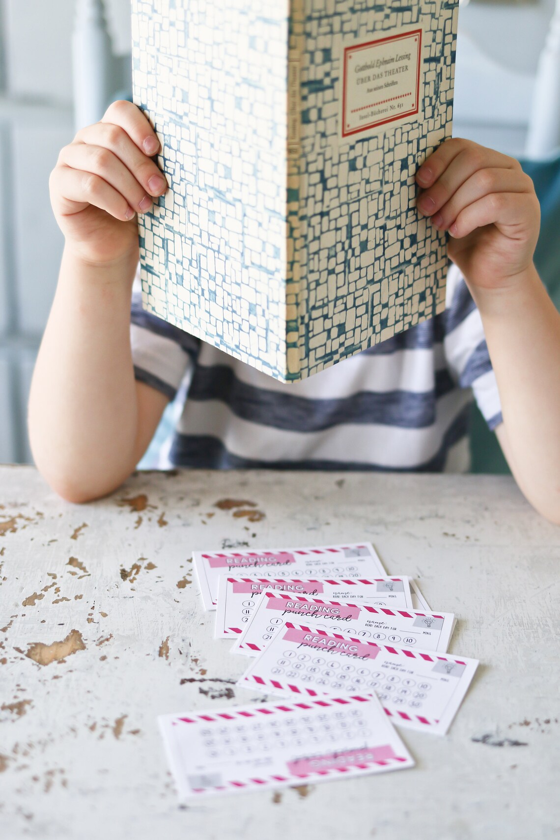 Reading Punch Card - Reward Chart - Homeschool - Reading Log - Etsy