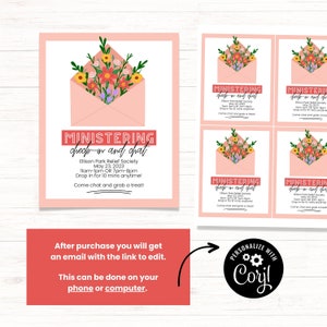 Ministering Interview Invite, Relief Society Activity, Ministering ...