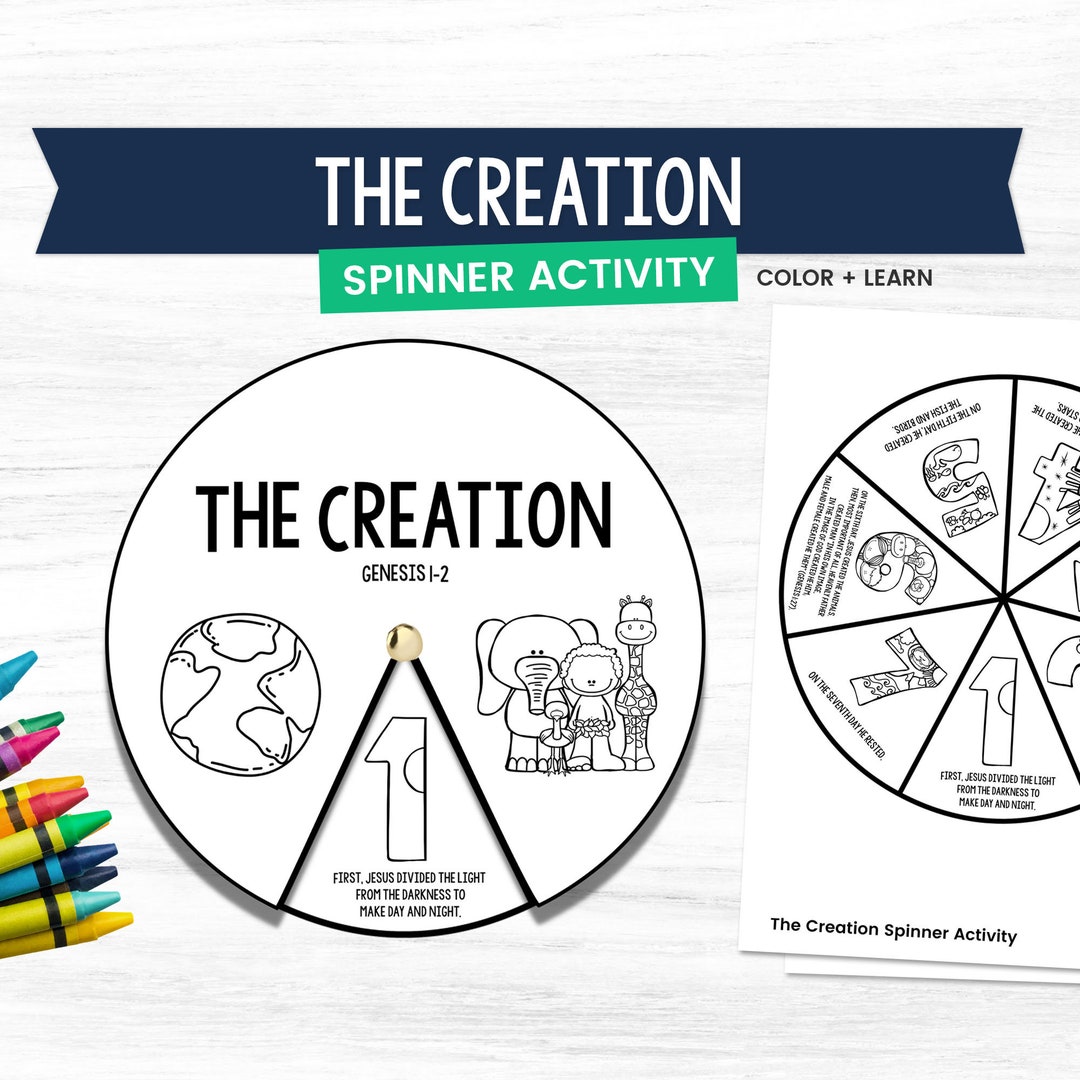 The Creation Story, Creation Craft, Bible Game for Kids, Kid Bible ...