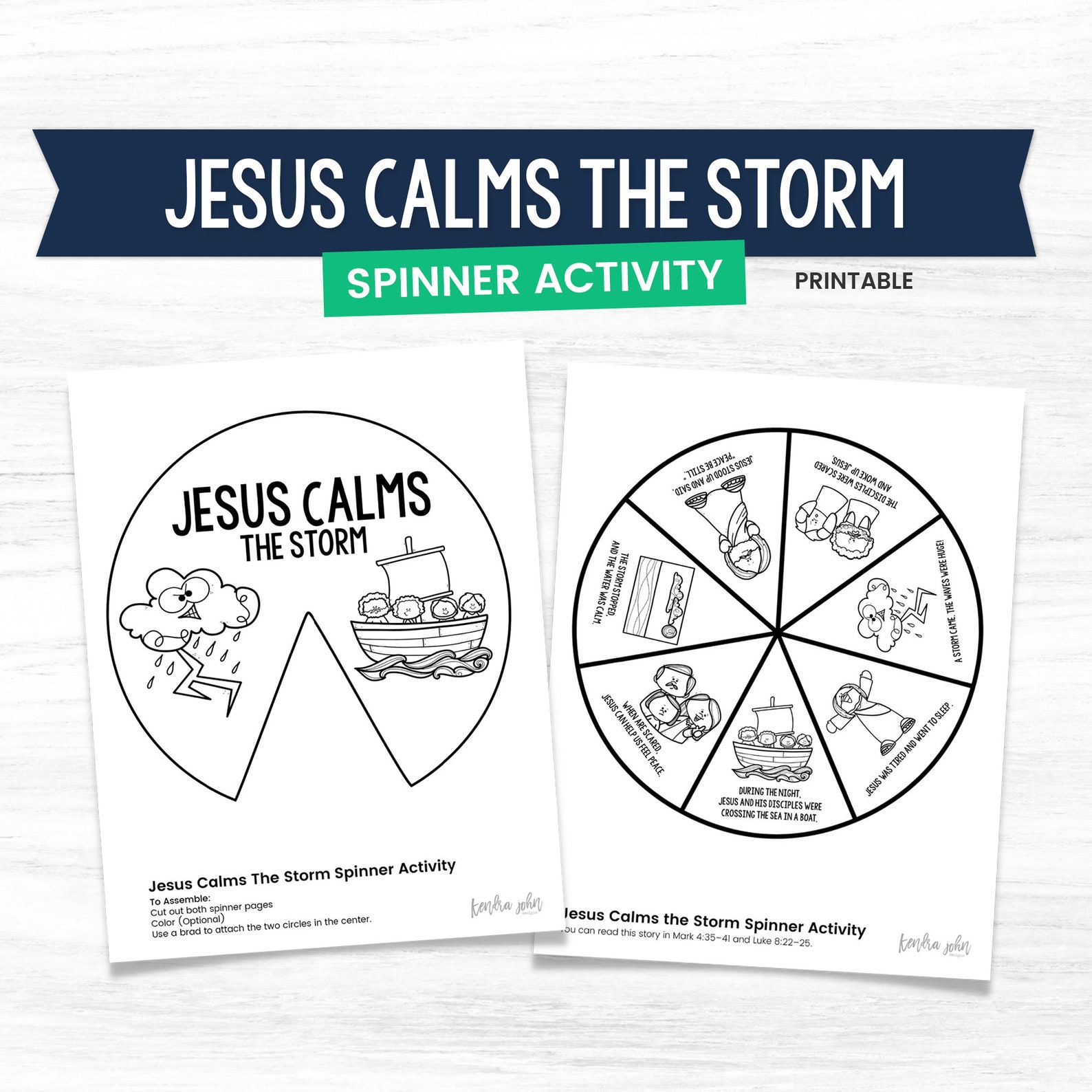 Jesus Calms the Storm, Stories of Jesus, Bible Game for Kids, Kid Bible ...