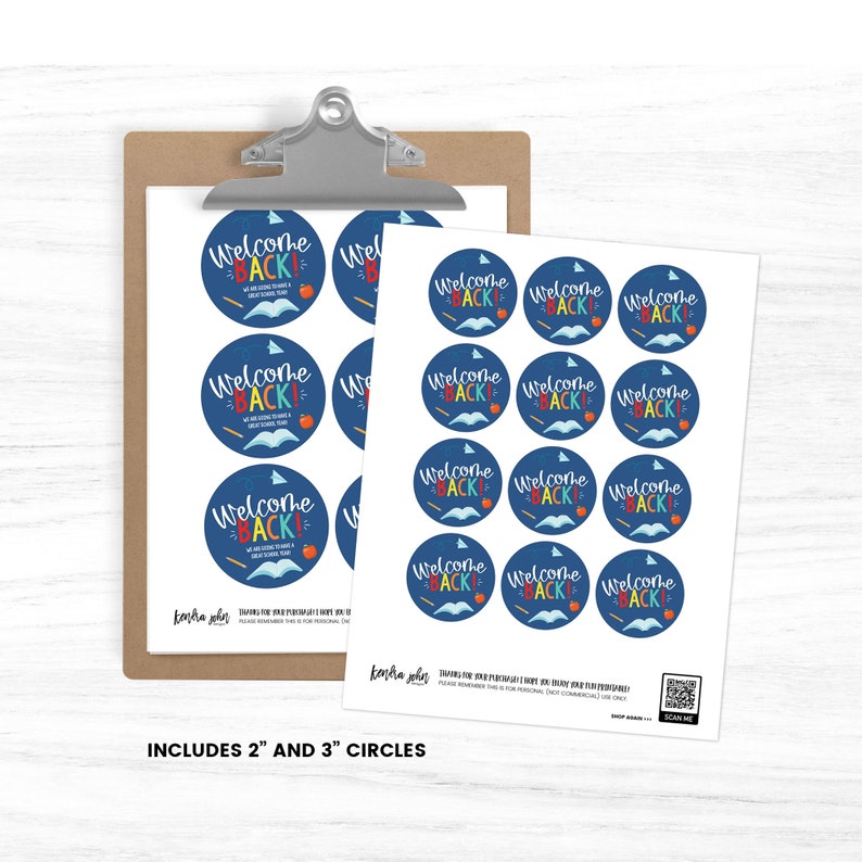 Back to School Gift Tag, First Day of School Tag, Welcome Back to ...