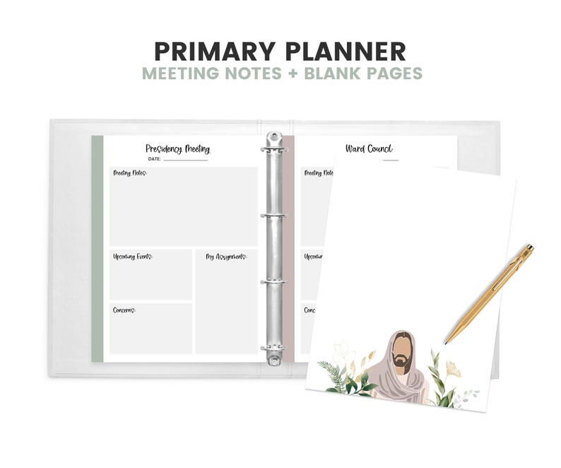 2026 LDS Primary Planner, Editable Binder for Primary Presidency, 2026 ...