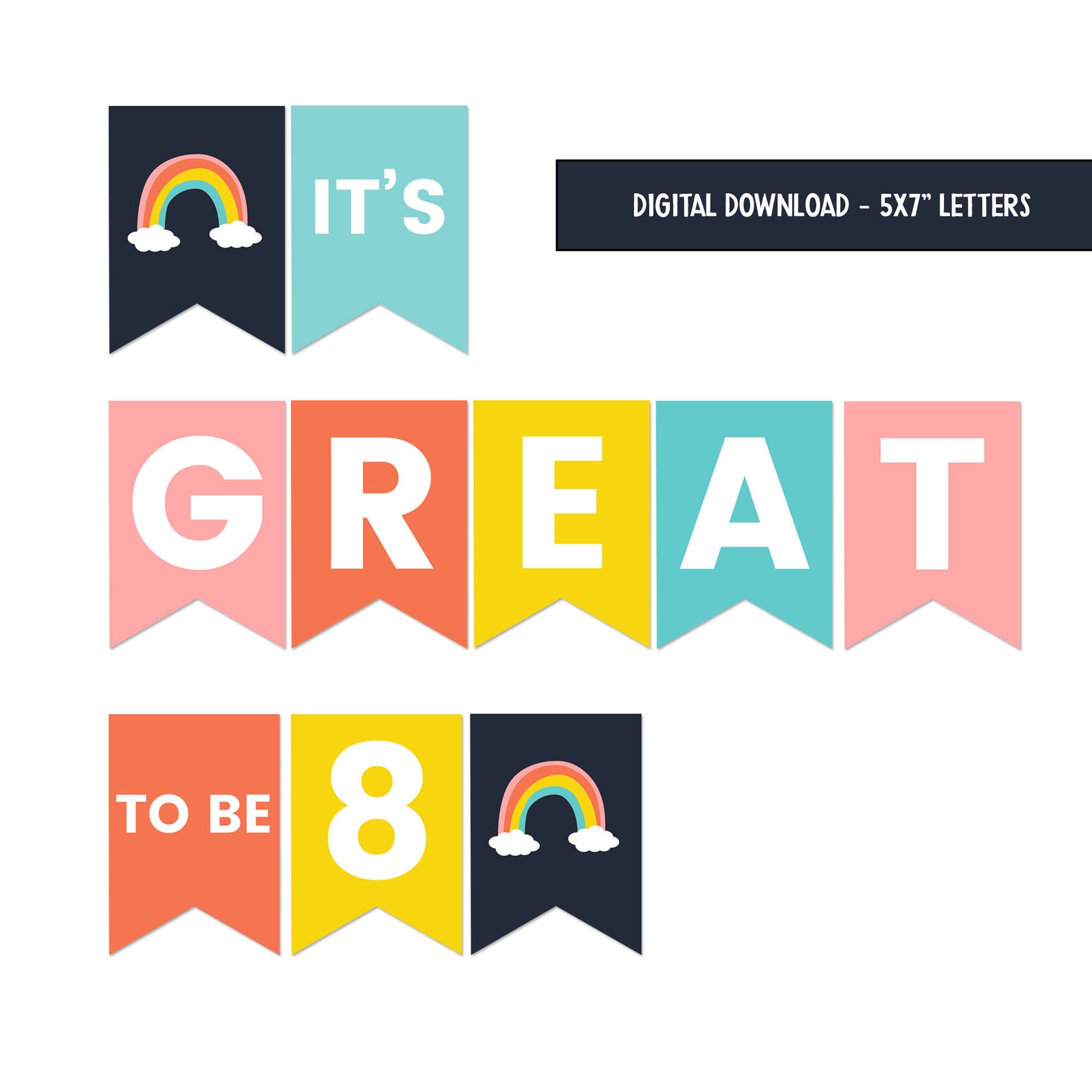 Great to Be 8 Banner Great to Be 8 Primary Baptism Preview - Etsy