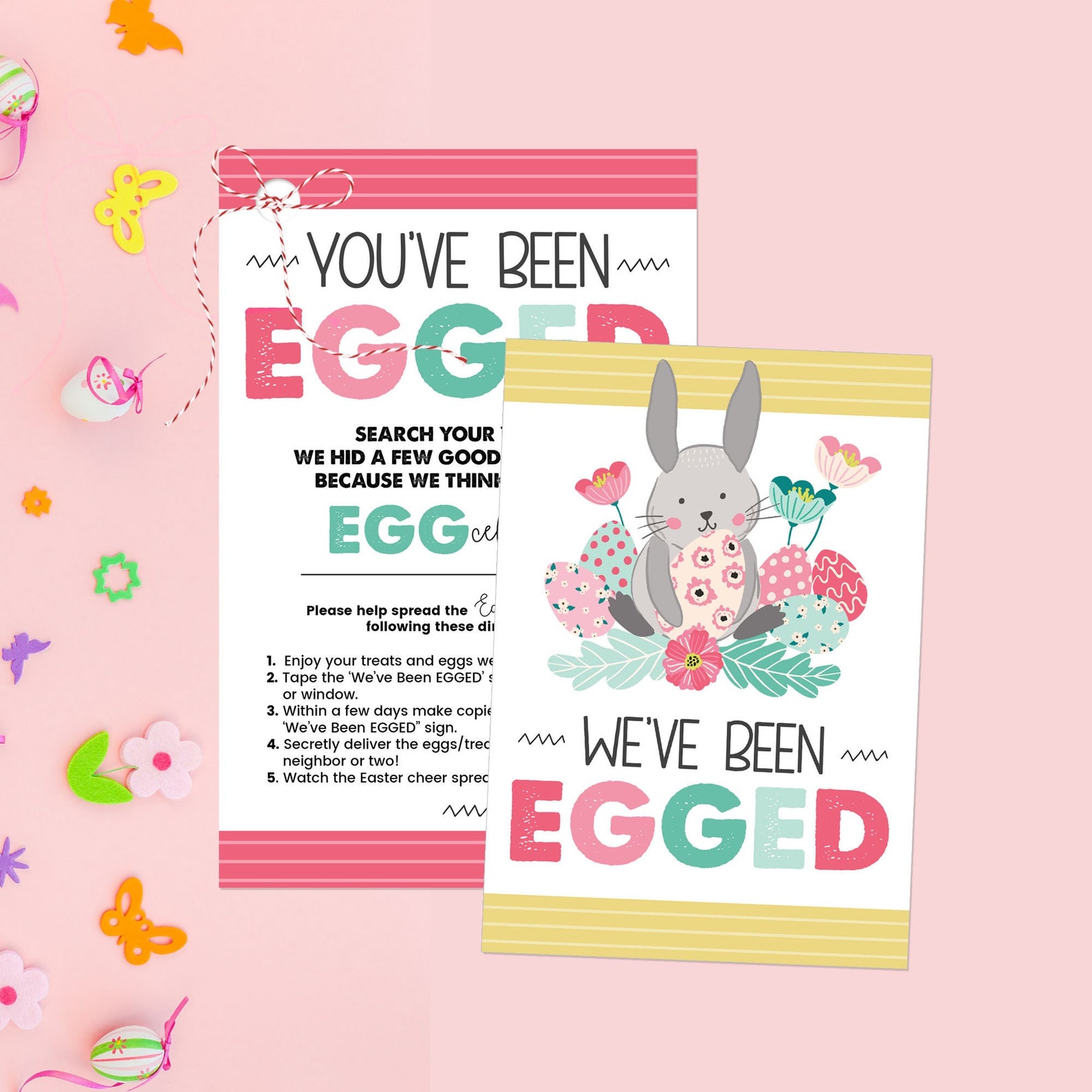 You've Been Egged Egged Sign We've Been Egged - Etsy