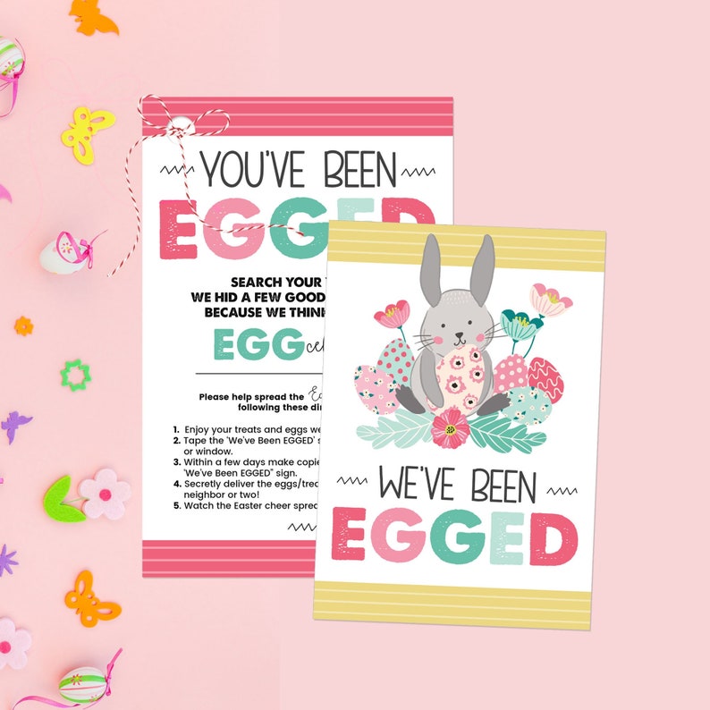 You've Been Egged Egged Sign We've Been Egged - Etsy