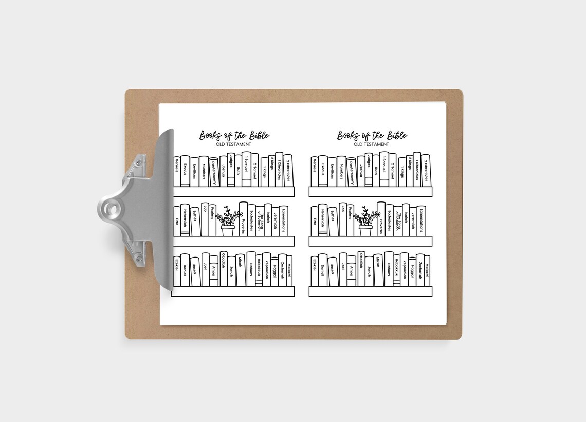 Books of the Old Testament Books of the Bible Coloring Page - Etsy