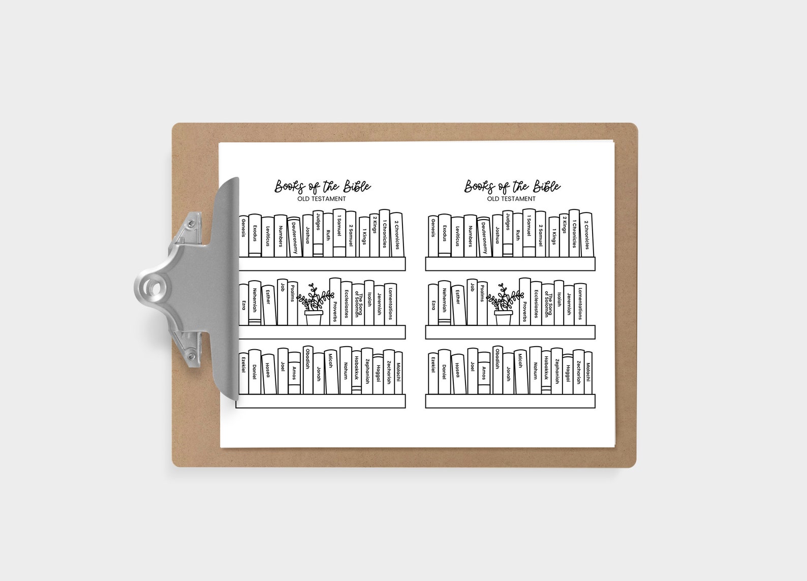 Books of the Old Testament Books of the Bible Coloring Page - Etsy