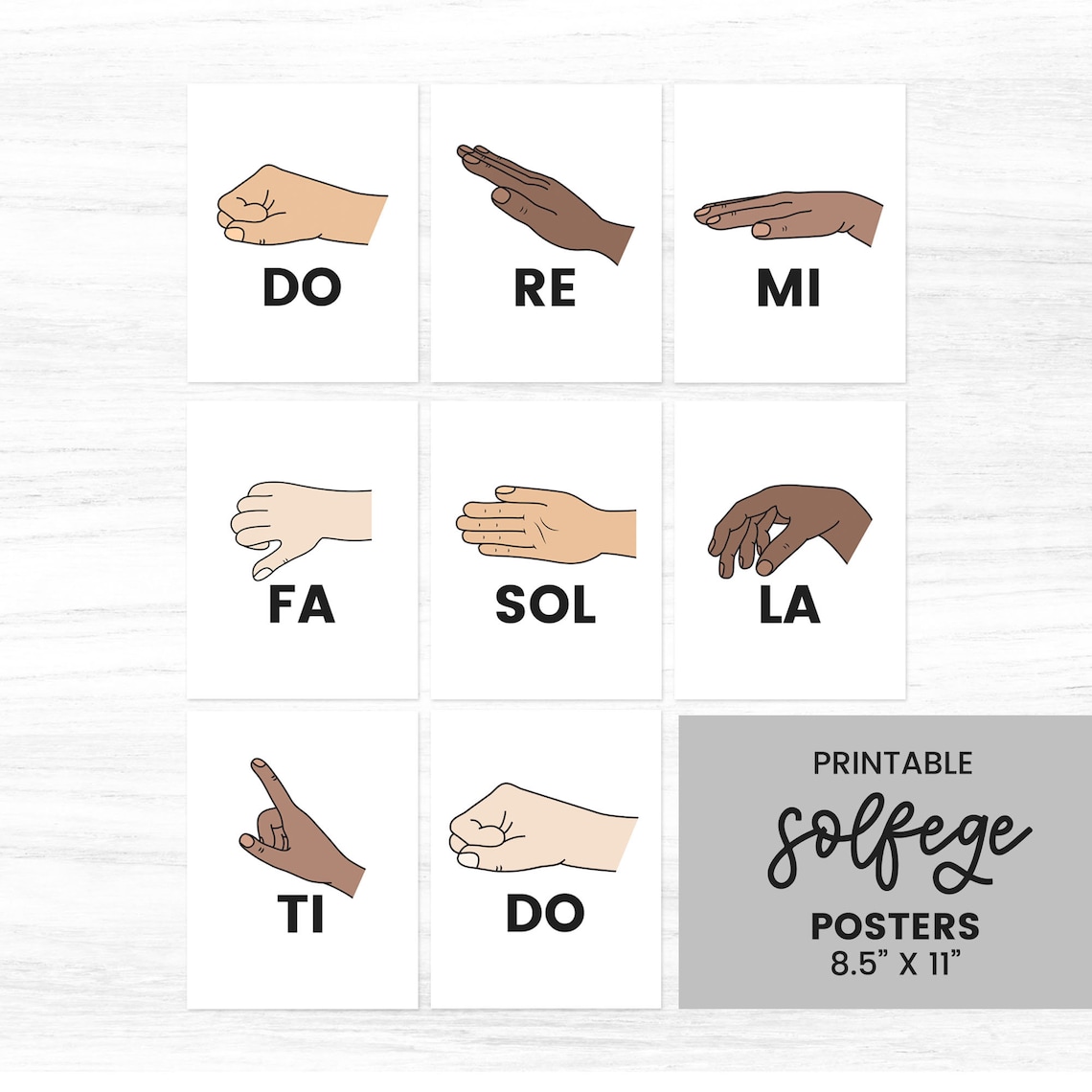 Solfege Hand Sign Solfege Poster Music Class Poster Music - Etsy Australia