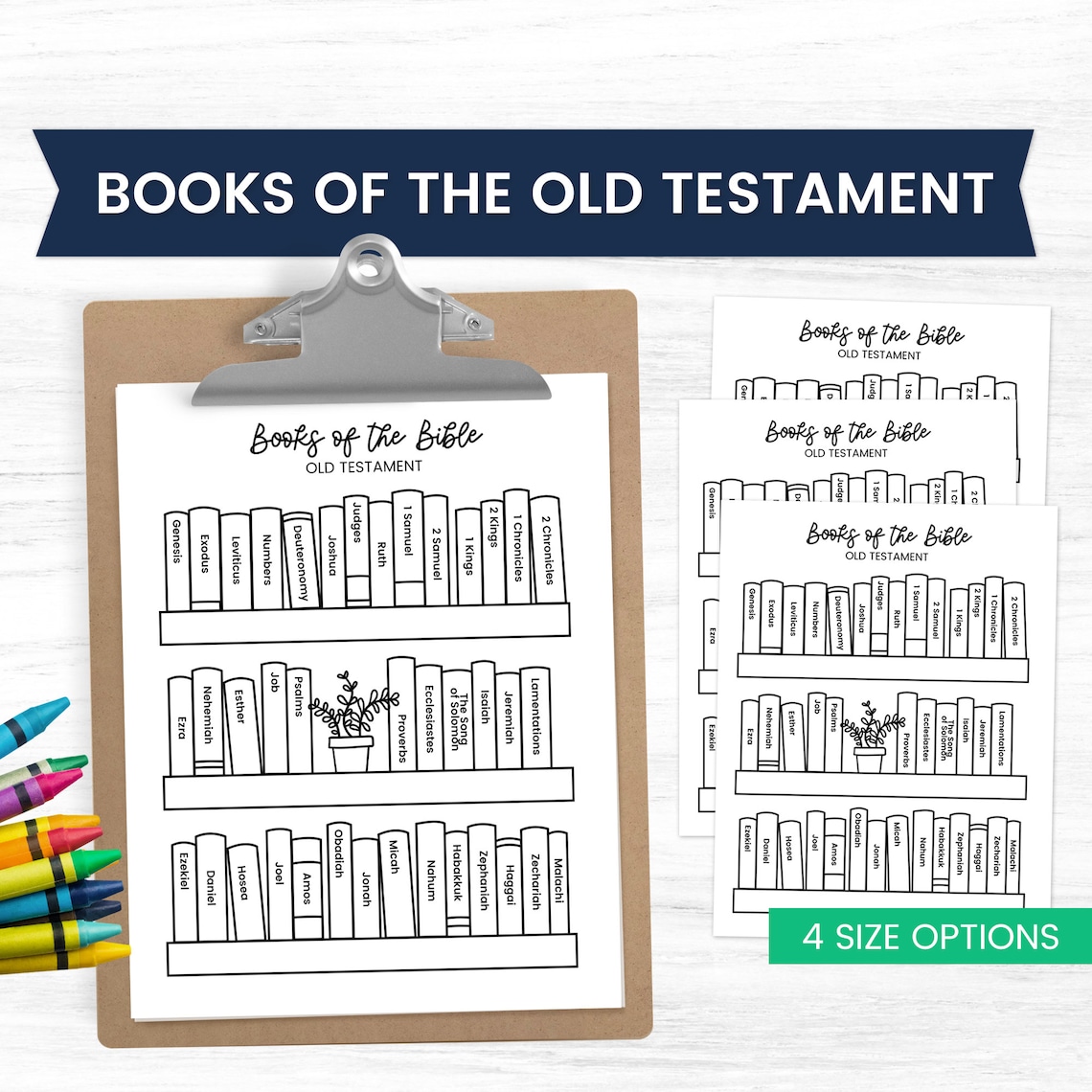 Books of the Old Testament Books of the Bible Coloring Page - Etsy