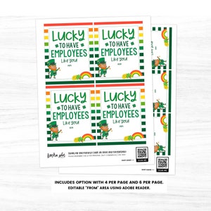 St Patricks Day Employee Appreciation, March Employee Appreciation, St ...