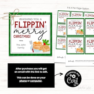 Flippin' Merry Christmas Spatula Gift Tag: Printable Neighbor Gift ...