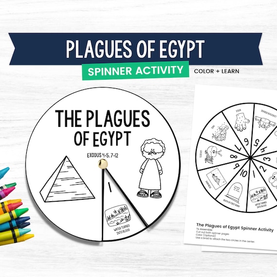 Ten Plagues Craft Bible Game for Kids Kid Bible Study - Etsy