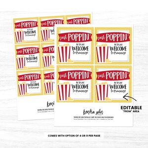 Welcome to Primary, Primary Handout, Primary Gift Printable, Popcorn ...