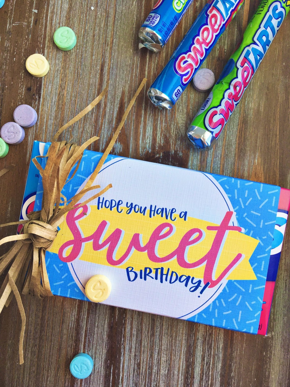 Have A SWEET Birthday Birthday Gift Tag Birthday Treat Tag | Etsy