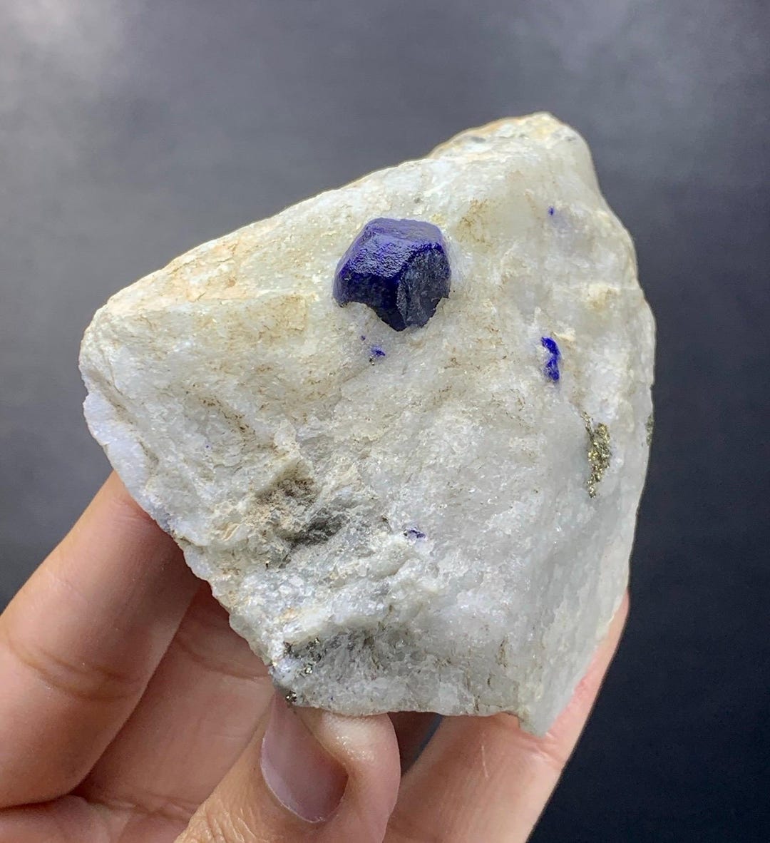 Natural Blue Lazurite Crystal Specimen From Badakshan Mine. 152 Grams ...