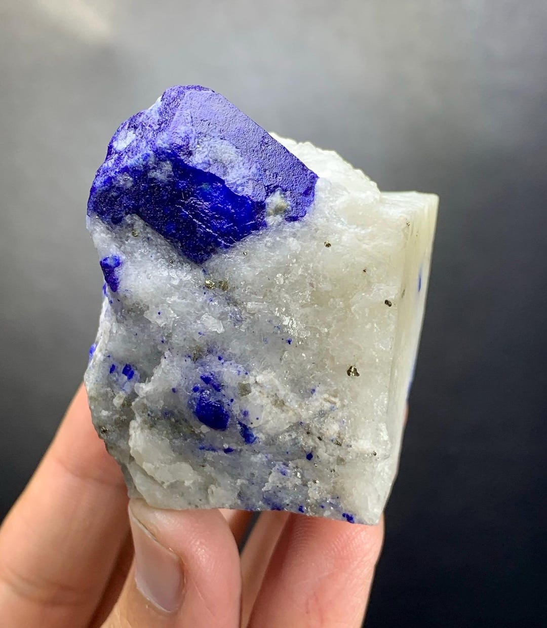 Natural Royal Blue Lazurite Crystals Specimen From Badakshan Mine. 124 ...