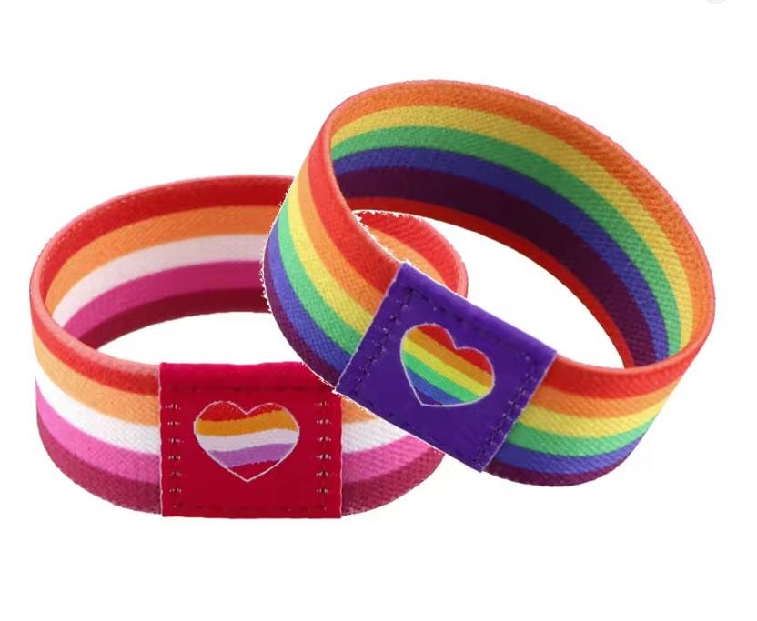 Rainbow Pride LGBT Couple Bracelets – Lesbian Gay Transgender Flag ...